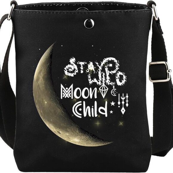 Other | Moon Phase Gifts Stay Wild Moon Crossbody Bag Celestial Witch ...